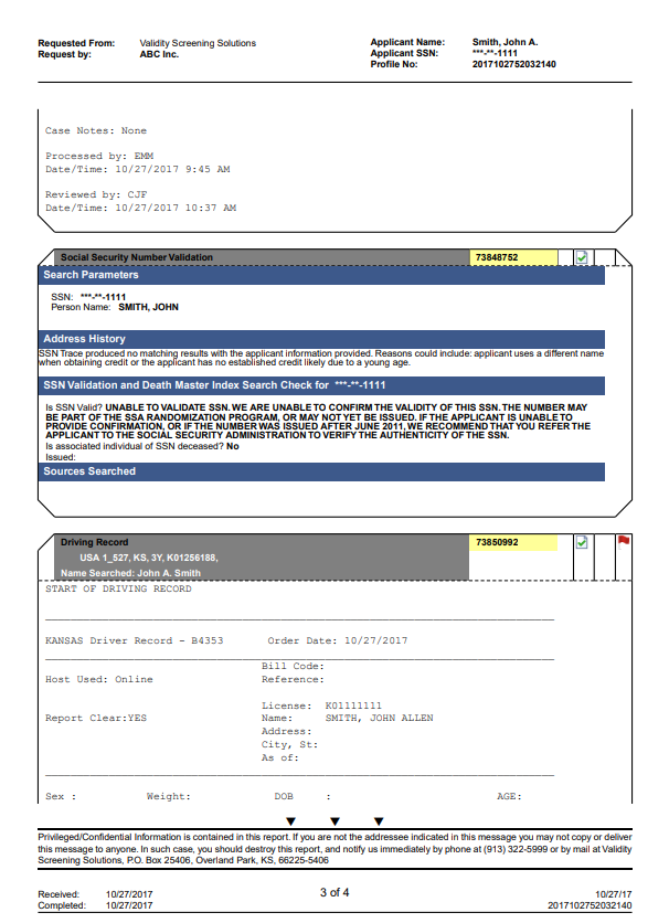 Background Report - Omni Plus-7 / MVR - Sample